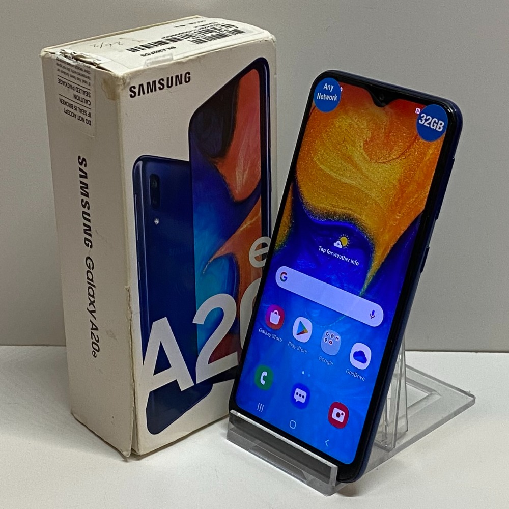 Pre-owned Samsung Galaxy A20e Unlocked Model SM-A202F/DS 32GB in Blue ...